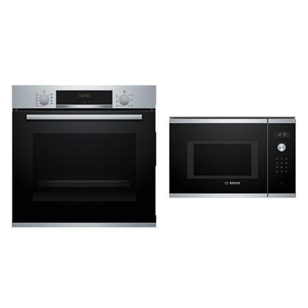 ไมโครเวฟฝัง+เตาอบฝัง BOSCH HBA534ES0A+BEL554MS0T