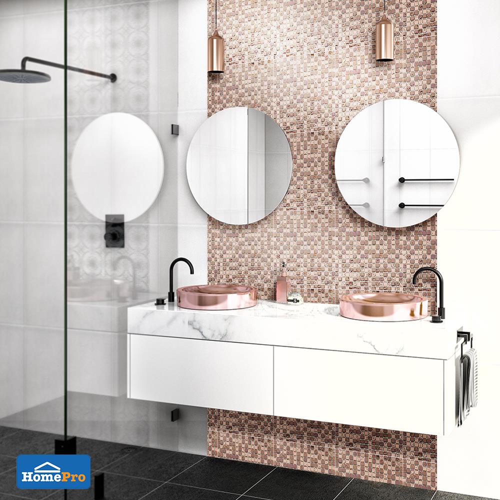 GLASS MOSAIC GLASCRA COPPER GLEAM 30X30CM