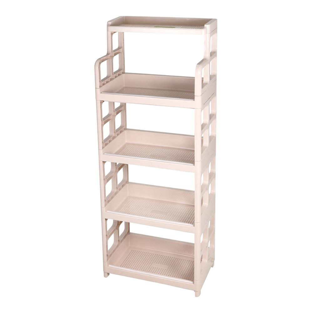 5 TIER PLASTIC SHELVES STACKO FRIENDLY 47.5X30X125CM BEIGE