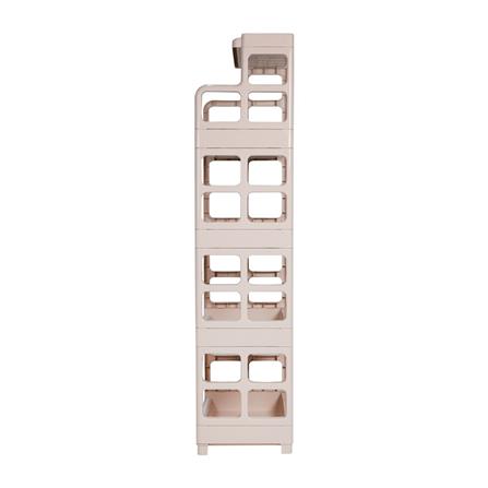 5 TIER PLASTIC SHELVES STACKO FRIENDLY 47.5X30X125CM BEIGE