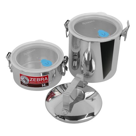 ปิ่นโตสเตนเลส 2 ชั้น ZEBRA SMART LOCK JUMBO