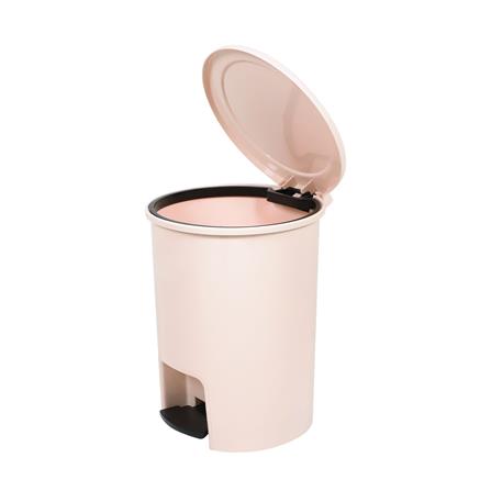 ROUND DUSTBIN PEDAL ACCO PASTEL 12L BEIGE