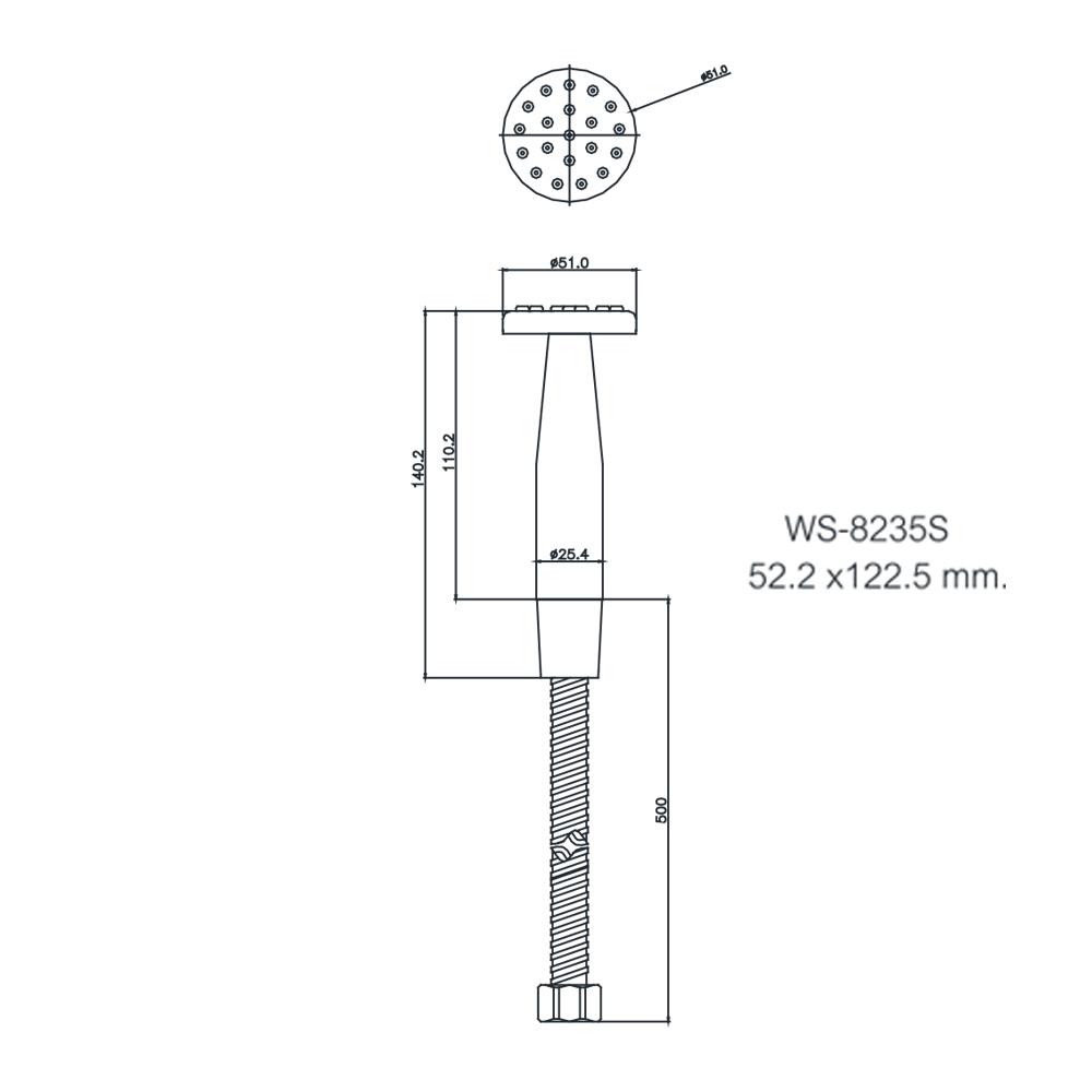 หัวต่อก๊อกซิงค์ WS-8235S