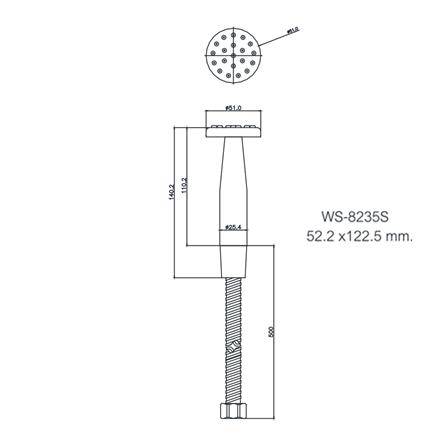 หัวต่อก๊อกซิงค์ WS-8235S