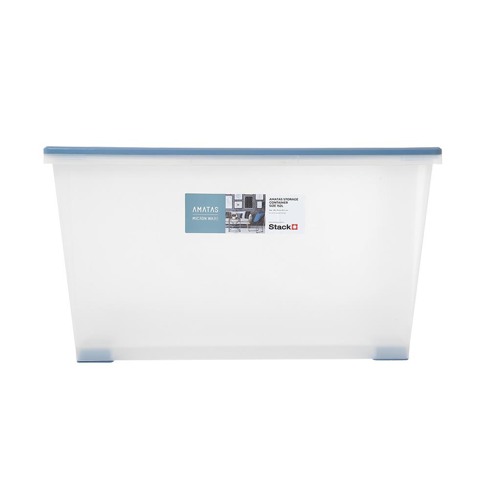 STORAGE BOX STACKO AMATAS 130L 58.2X78.4X44CM BLUE