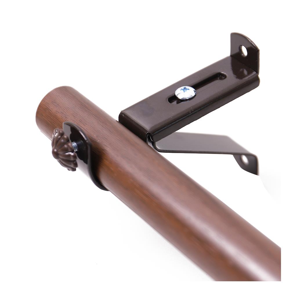 ขารับราง 1 ชั้น ME LIVING 26 มม. สีโอ๊ค