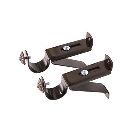 ขารับราง 1 ชั้น ME LIVING 26 มม. สีโอ๊ค