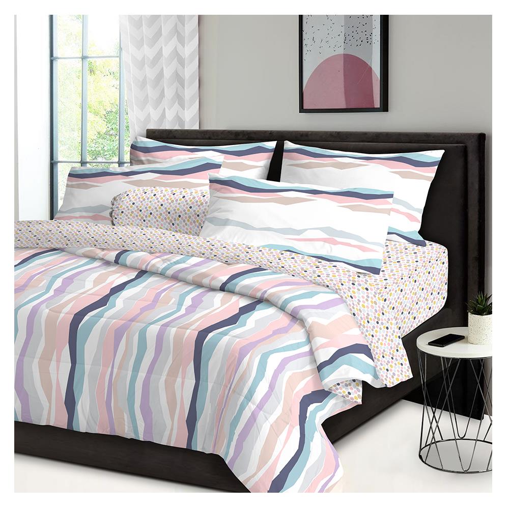 ชุดผ้าปูที่นอน 6 ฟุต 5 ชิ้น STEVENS SOFTEX MARINA