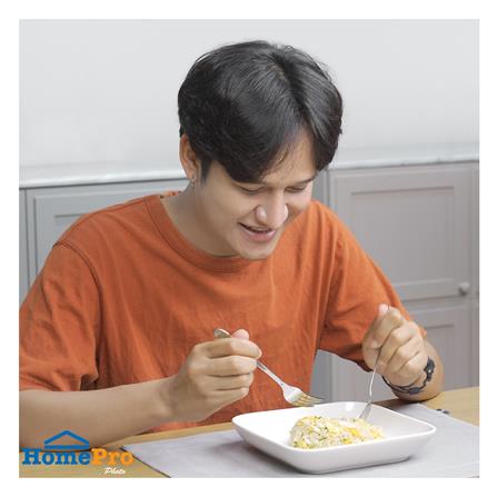 จาน PORCELAIN เหลี่ยม 8" KECH SNOW DESIGN