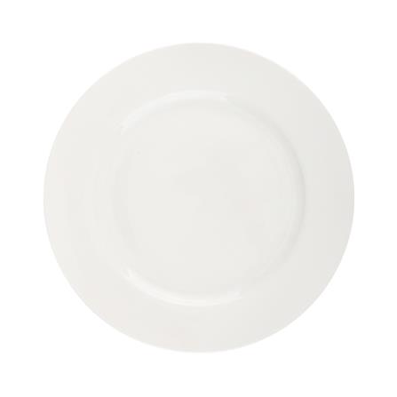 CERAMIC FLAT PLATE 8" KECH SNOW