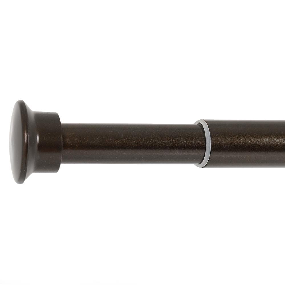 STEEL TENSION ROD HOME LIVING STYLE ENZO 120-210CM DARK BROWN