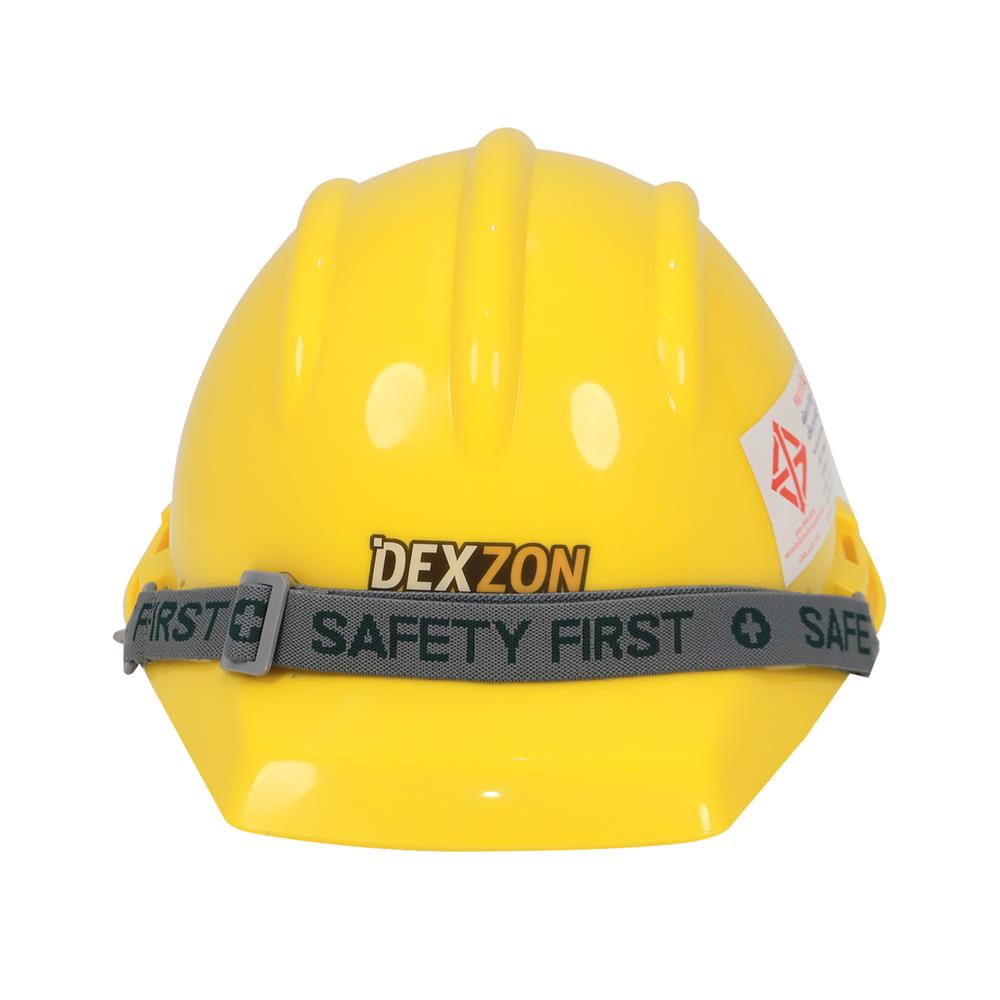 หมวกนิรภัย HDPE มาตรฐานมอก. DEXZON 2332 สีเหลือง