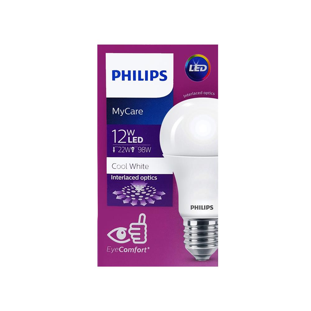 หลอด LED PHILIPS BULB 12 วัตต์ COOLWHITE E27