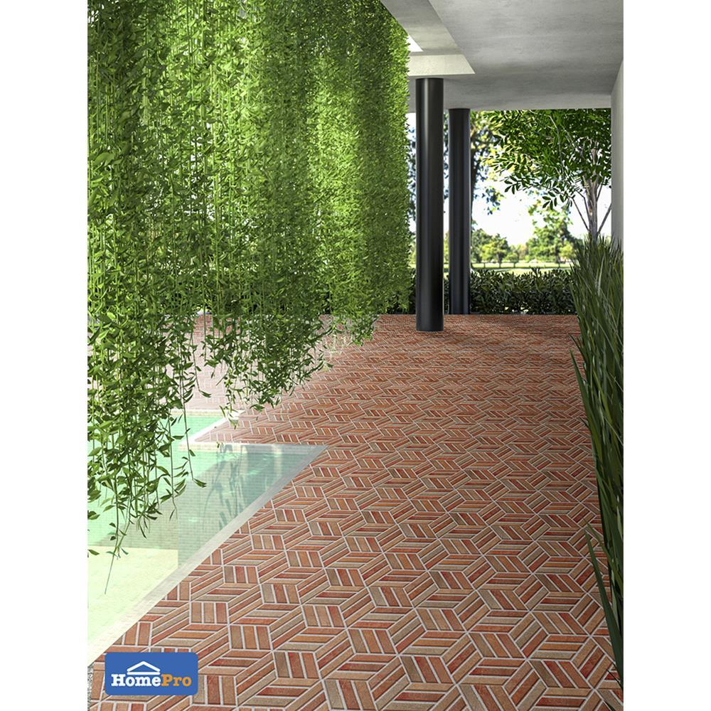 FLOOR TILE 16X16IN TARA ENIGMA TERRACOTTA PM 0.96M2