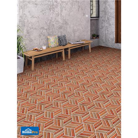 FLOOR TILE 16X16IN TARA ENIGMA TERRACOTTA PM 0.96M2