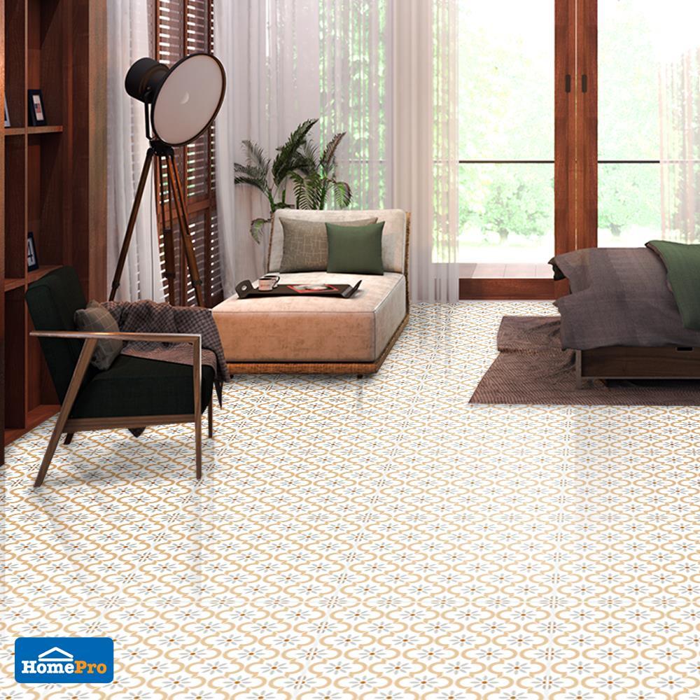 FLOOR TILE 16X16IN TARA FALA BEIGE PM 0.96M2