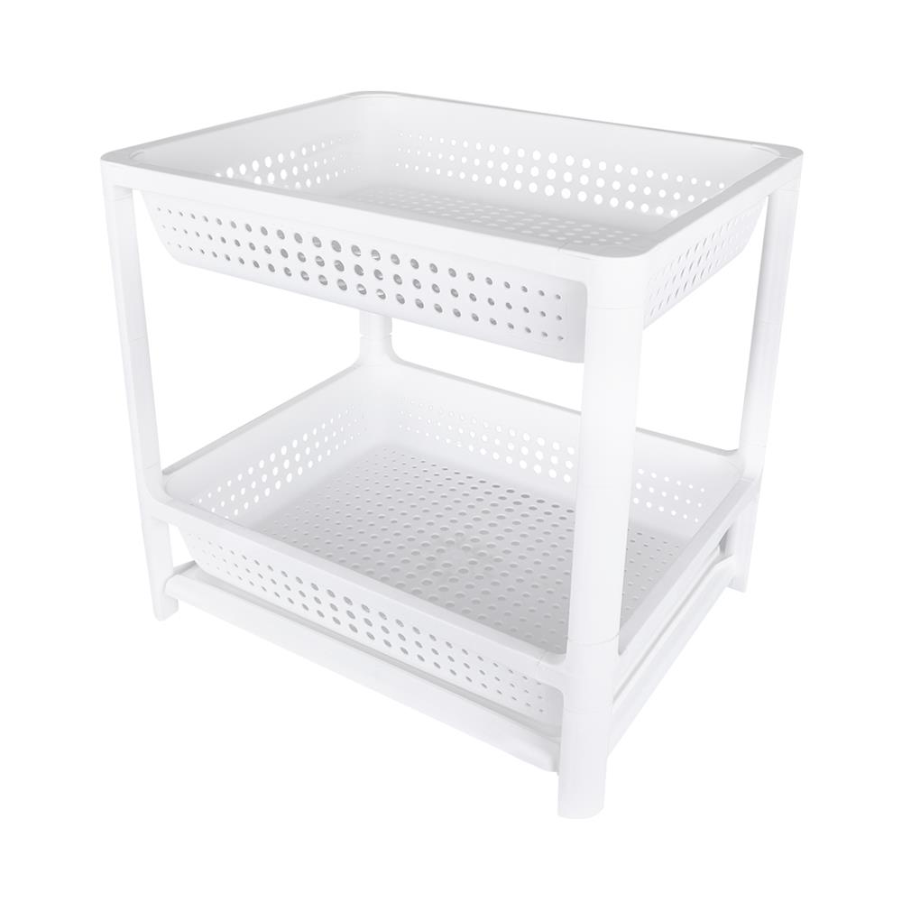 ถังขยะเหลี่ยมฝากด ACCO VERVE ขนาด 15L สีขาว/เทา