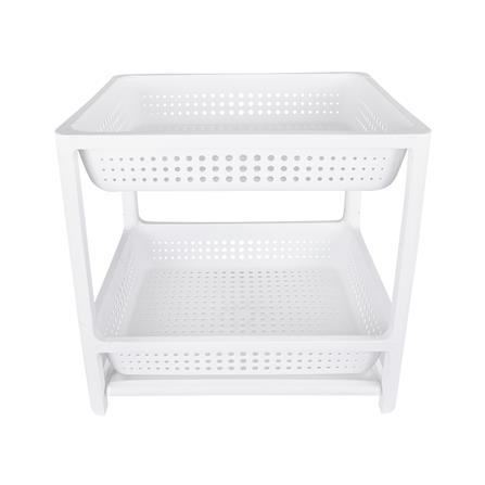 ถังขยะเหลี่ยมฝากด ACCO VERVE ขนาด 15L สีขาว/เทา