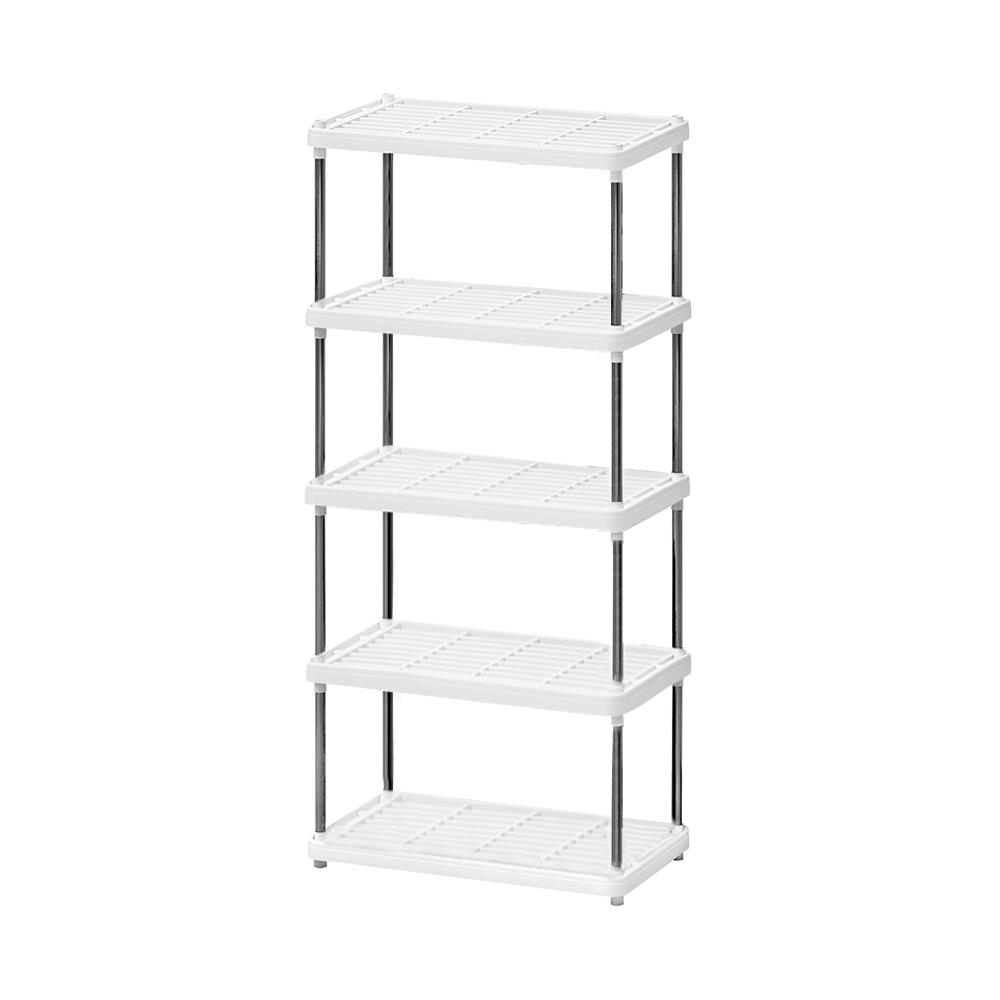5 TIER SHELVES STACKO SIMPLE 42X22X105CM WHITE
