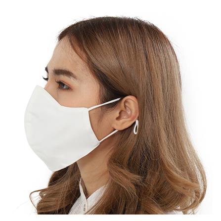หน้ากากผ้า DEXZON คล้องหู PM 2.5 สีขาว