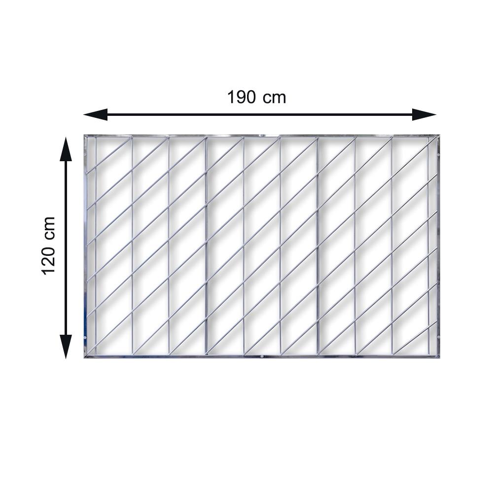 ลูกกรงสเตนเลส T.C.J. DESIGN MANHATTAN 190x120 ซม.