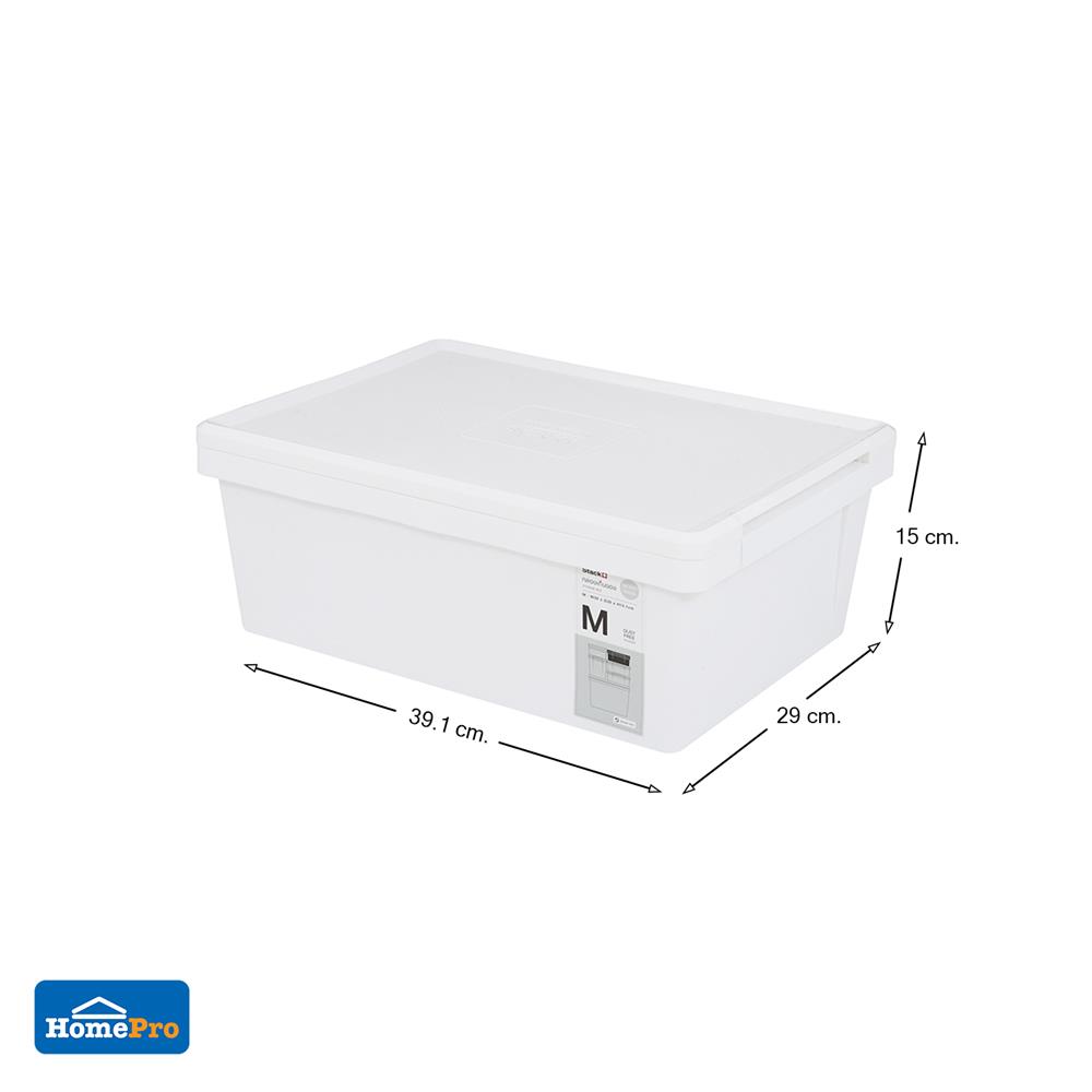 STORAGE BOX STACKO MONO 6692 29X39.1X15CM 10L WHITE