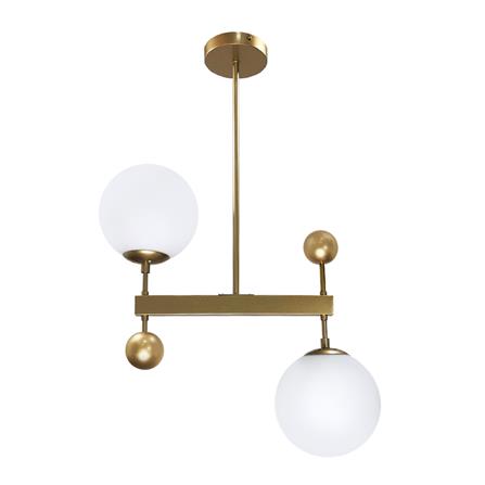 ไฟช่อ EVL HL-22013 2 หัว สีขาว/ทอง