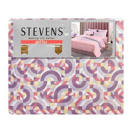ชุดผ้าปูที่นอน 5 ฟุต 5 ชิ้น STEVENS SOFTEX สี ALINDA