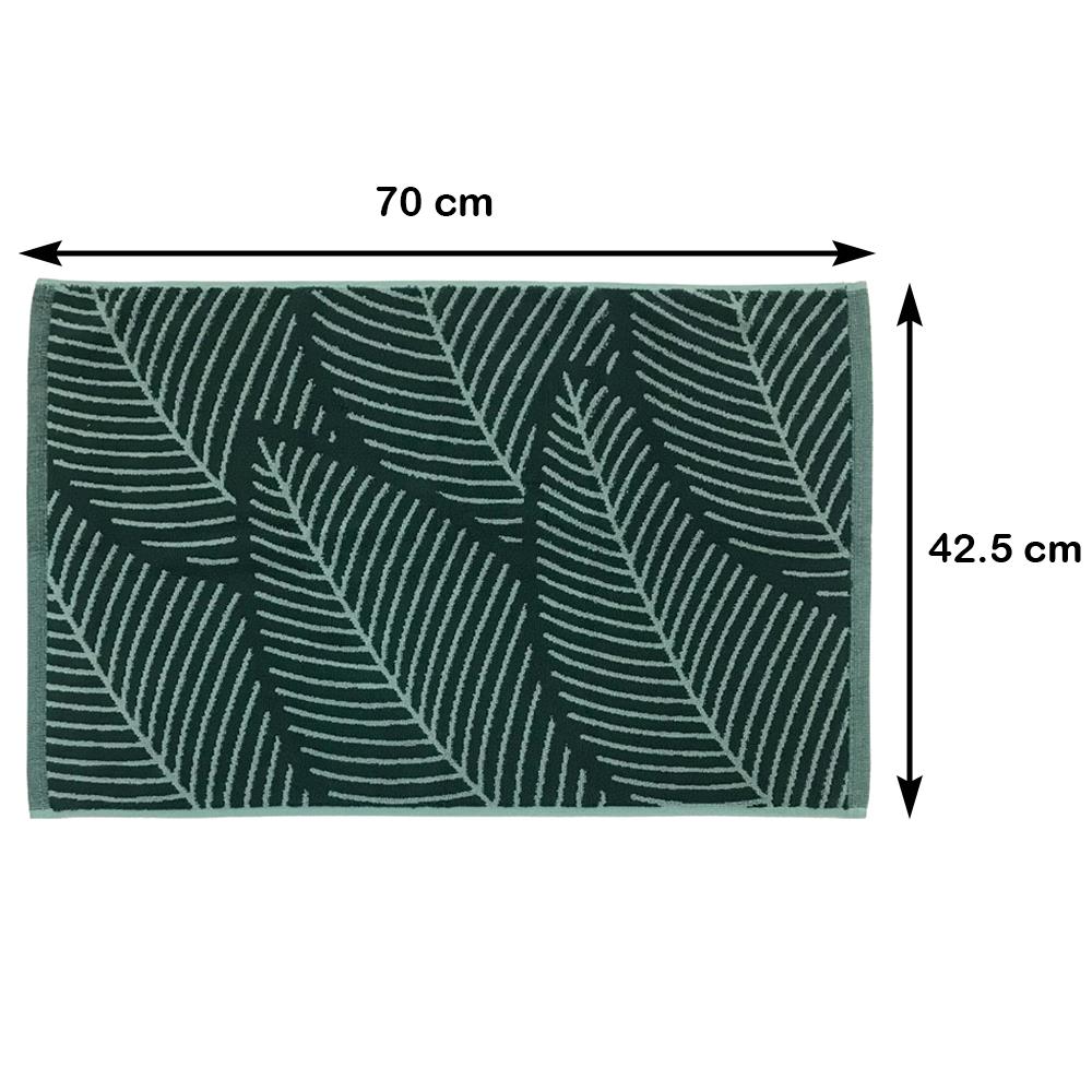 พรมขนหนู HOME LIVING STYLE MADAGAS 17x28 นิ้ว สีเขียว
