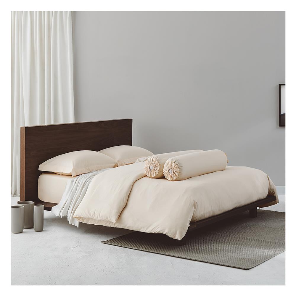 BEDDING SET 6' 6PCS LOTUS ATTITUDE IVORY