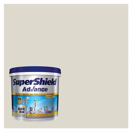 สีน้ำทาภายนอก TOA SUPERSHIELD ADVANCE สี GREY PLUME #8443 เนียน 9 ลิตร