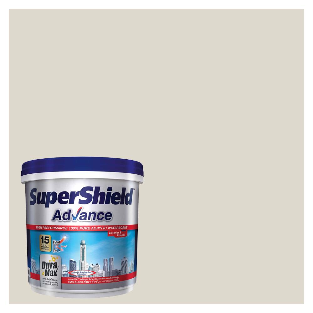 สีน้ำทาภายนอก TOA SUPERSHIELD ADVANCE #8443 สี GREY PLUME กึ่งเงา 9 ลิตร