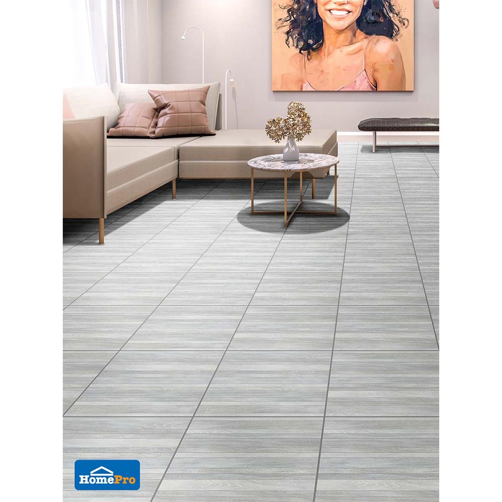 FLOOR TILE 16x16IN TARA HELINA GREY PM 0.96M2