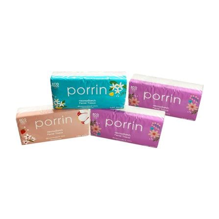 กระดาษเช็ดหน้า PORRIN SOFT PACK 150 แผ่น แพ็ค 4
