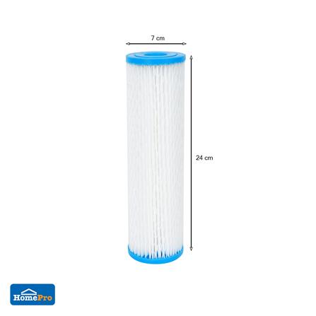 ไส้กรองแบบจีบมีตาข่าย DEXZON 10X2.5 นิ้ว 10 ไมครอน