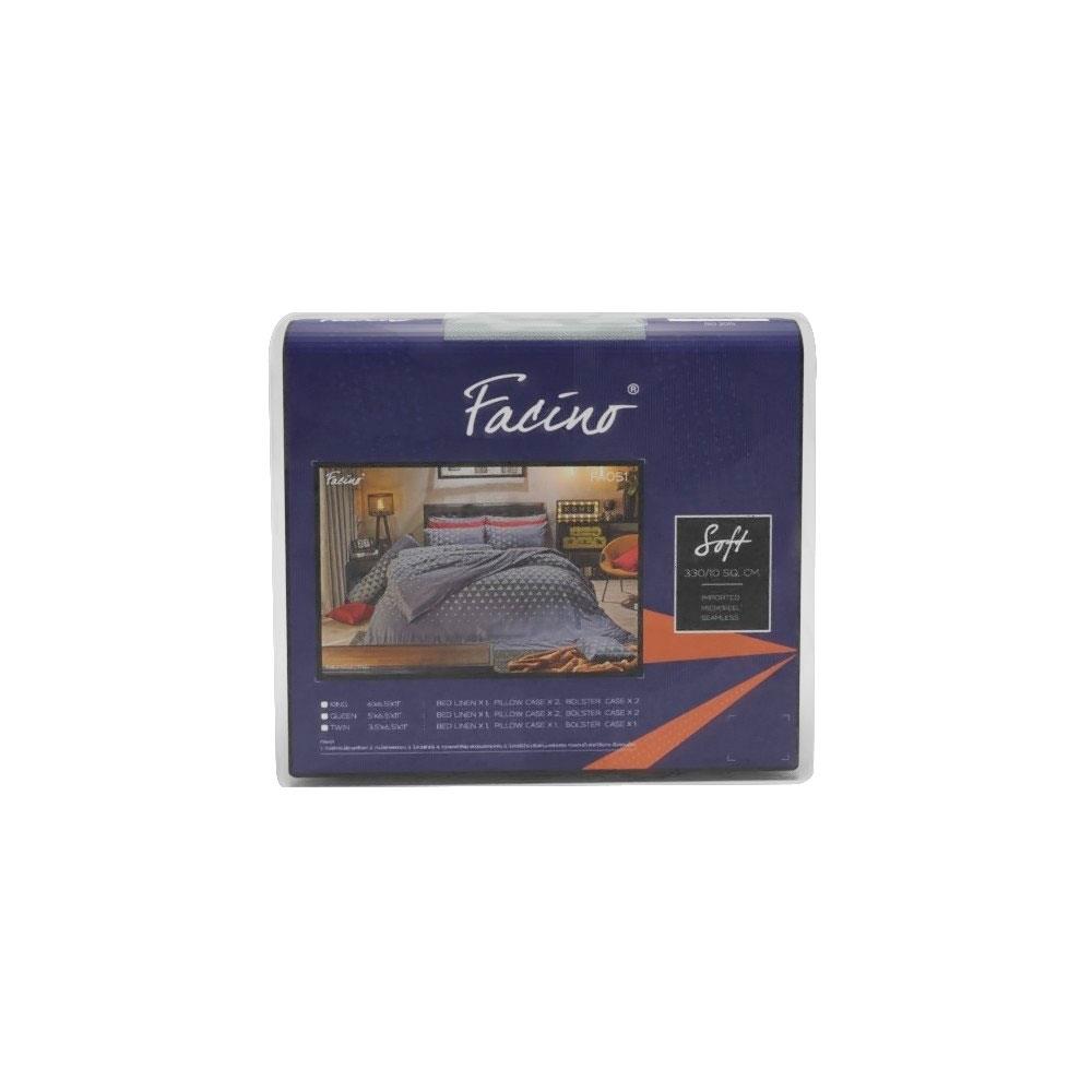 ชุดผ้าปูที่นอน 5 ฟุต 5 ชิ้น FACINO PRINT FA051