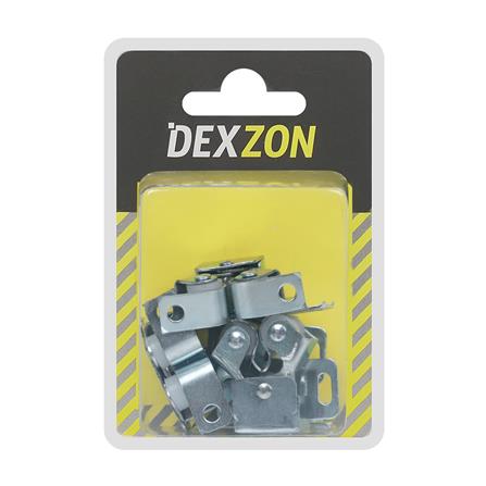 กันชนก้ามปูล้อยื่น DEXZON SM-50 สีซิงค์ขาว แพ็ก 4 ชิ้น