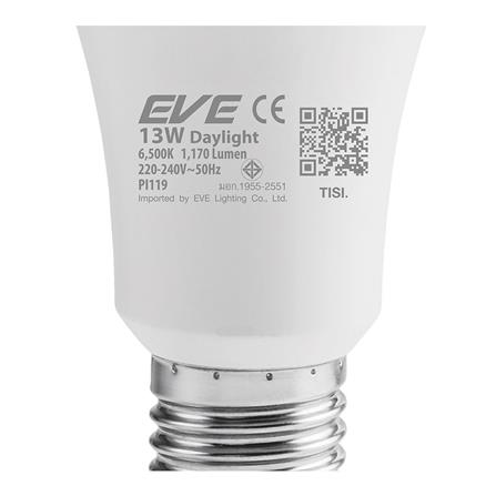 หลอด LED EVE A60 LT GEN 2 13 วัตต์ DAYLIGHT E27 แพ็ก 2 ชิ้น