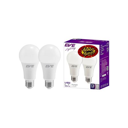 หลอด LED EVE A60 LT GEN 2 13 วัตต์ DAYLIGHT E27 แพ็ก 2 ชิ้น