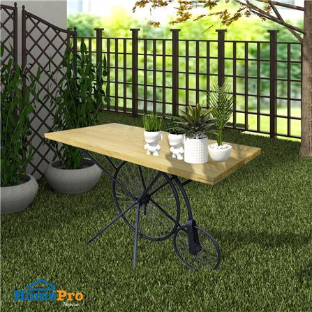 RECTANGULAR TEAK TABLE SPRING T13