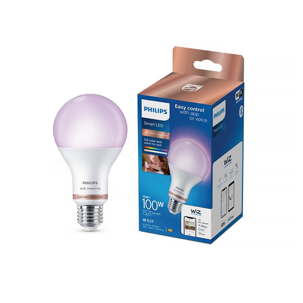 หลอด LED PHILIPS WIZ CONNECTED 13 วัตต์ RGB E27 WIFI BLUETOOTH