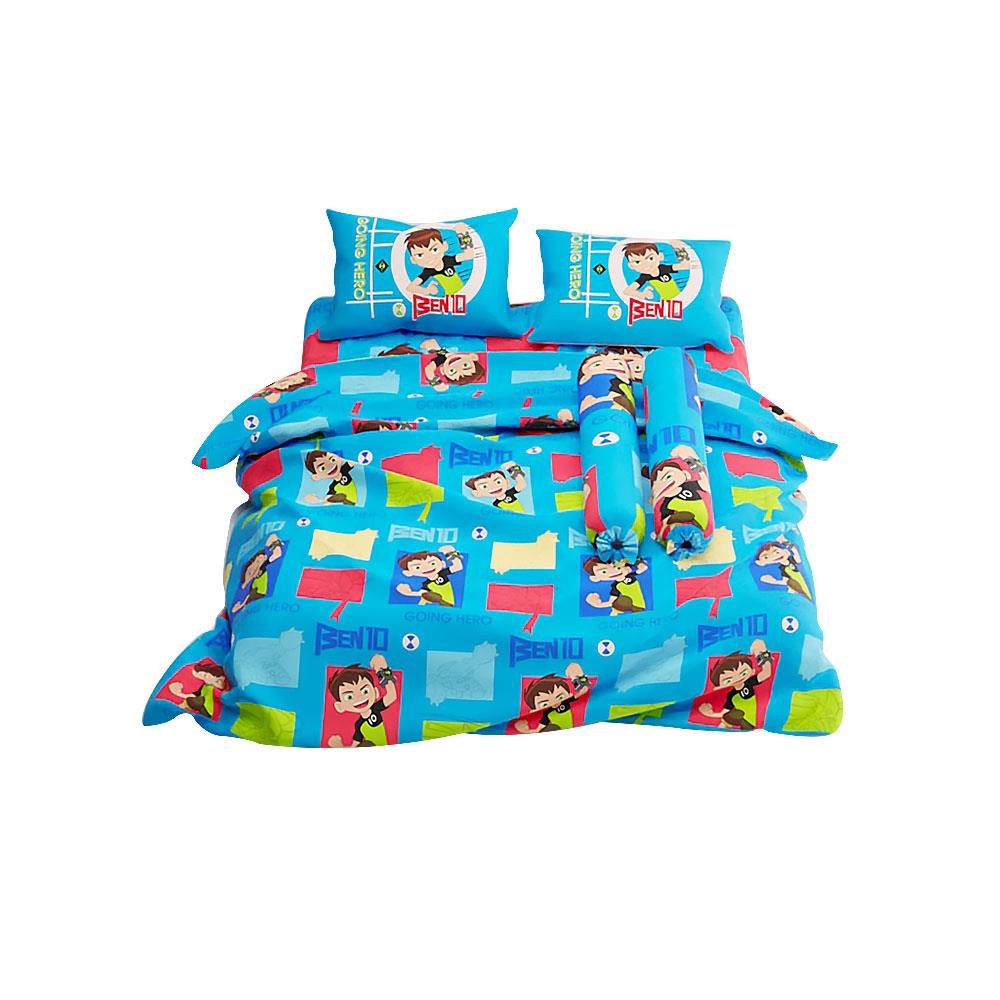 ชุดผ้าปูที่นอน 6 ฟุต 6 ชิ้น SATIN PLUS BENTEN PL022