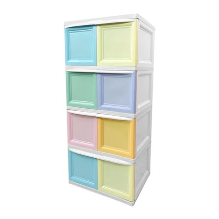 4-TIER CABINET WITH DOORS STACKO COLOR VID 70X50X160CM