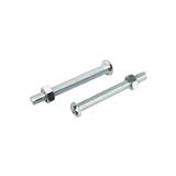 สกรูเกลียวมิลพร้อมนอต JP DEXZON 6X50 มม. แพ็ก 25 ชิ้น