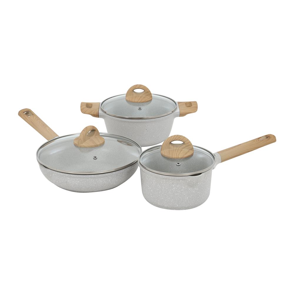 ชุดเครื่องครัว GIVING KECH 6ชิ้น/ชุด สีครีม