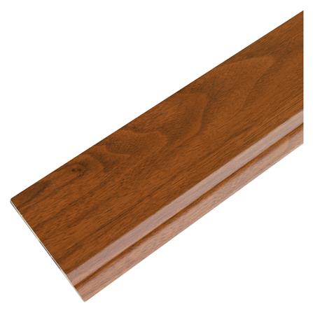 PVC BASEBOARD MOULDING CROBERN 9.5X240X1.5CM WALNUT