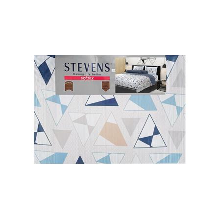 ชุดผ้าปูที่นอน 6 ฟุต 5 ชิ้น STEVENS SOFTEX PR25 สีครีม