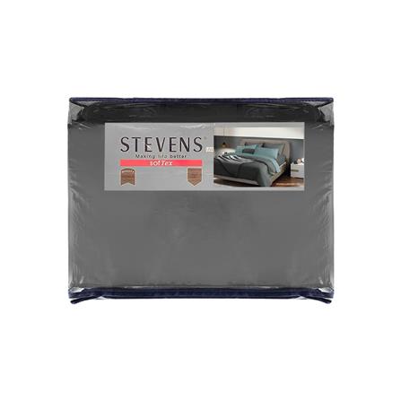 ชุดผ้าปูที่นอน 5 ฟุต 6 ชิ้น STEVENS SOFTEX ON11DK สีเทา