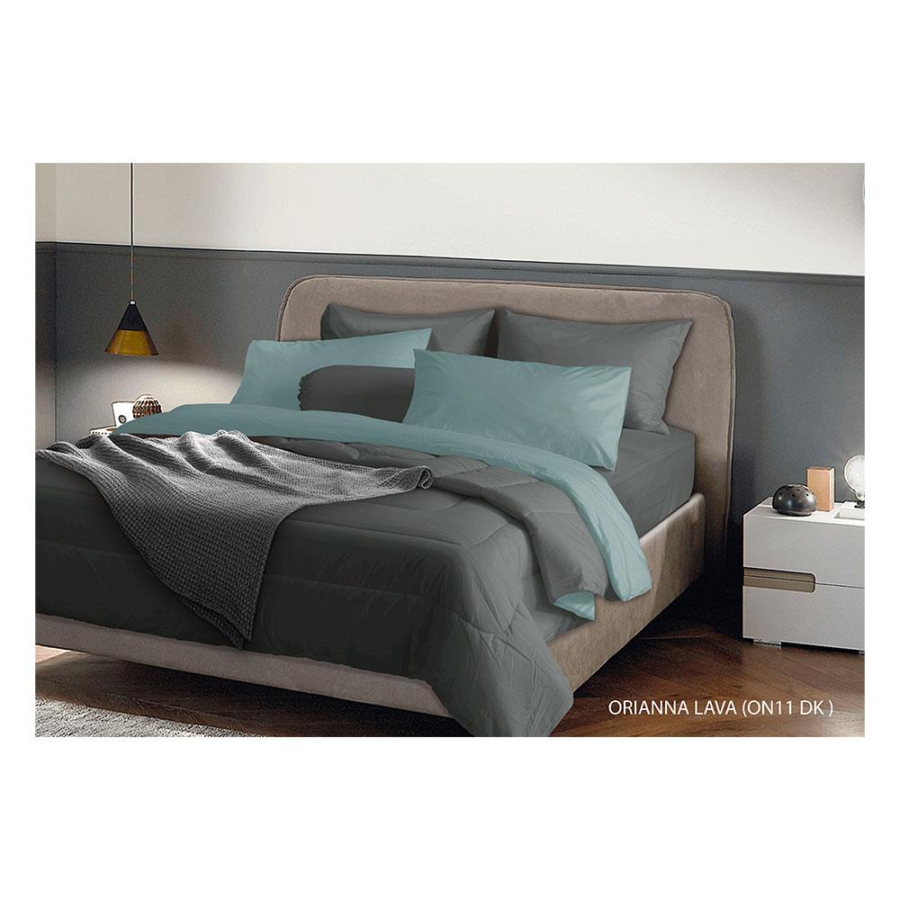 ชุดผ้าปูที่นอน 6 ฟุต 5 ชิ้น STEVENS SOFTEX ON11DK สีเทา