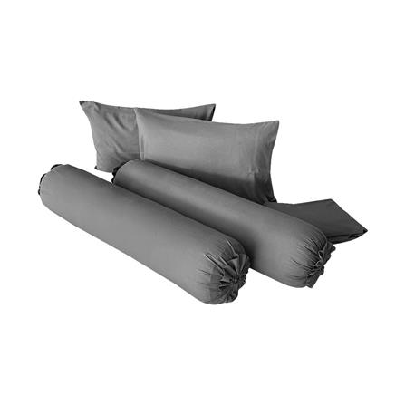 ชุดผ้าปูที่นอน 6 ฟุต 5 ชิ้น STEVENS SOFTEX ON11DK สีเทา